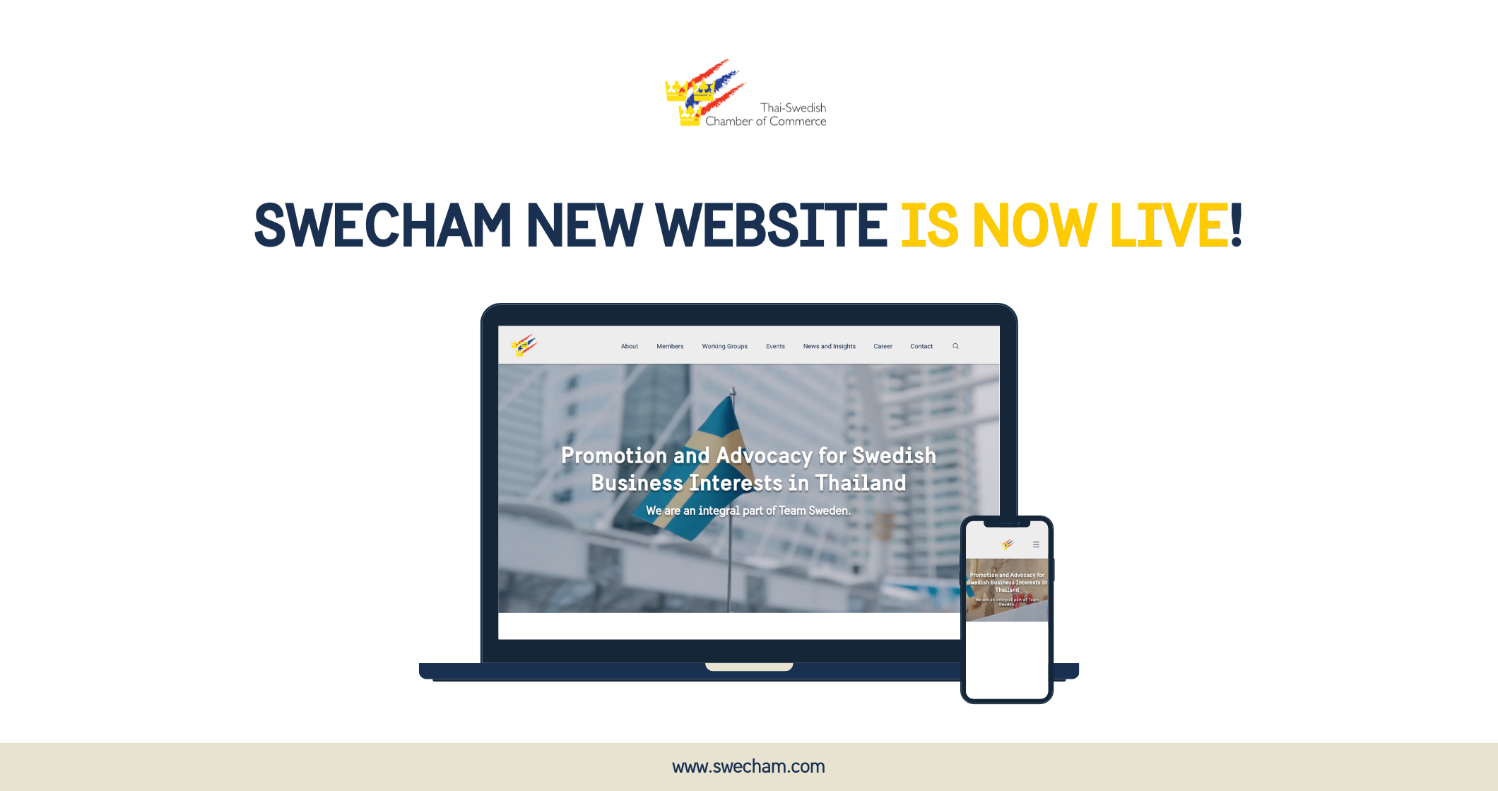 SweCham Unveils new 2023 Website, Enhancing Business Opportunities for all
